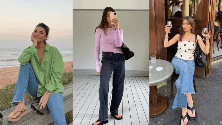 Jeans & Flip-Flops Are the Unexpected It-Girl Combo of Summer 2025